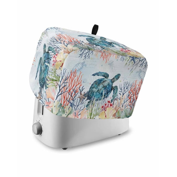 Coastal Turtle Toaster Cover 4 Slice, Large Kitchen Appliance Covers ...