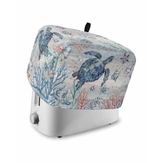 Coastal Turtle Toaster Cover 4 Slice, Large Kitchen Appliance Covers ...