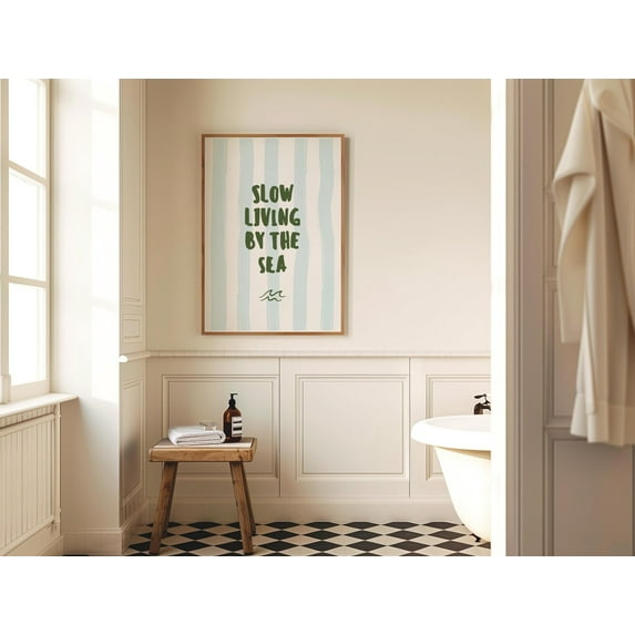 Coastal Wall Art Beachy Room Decor Waves Sea Beach Posters Trendy ...