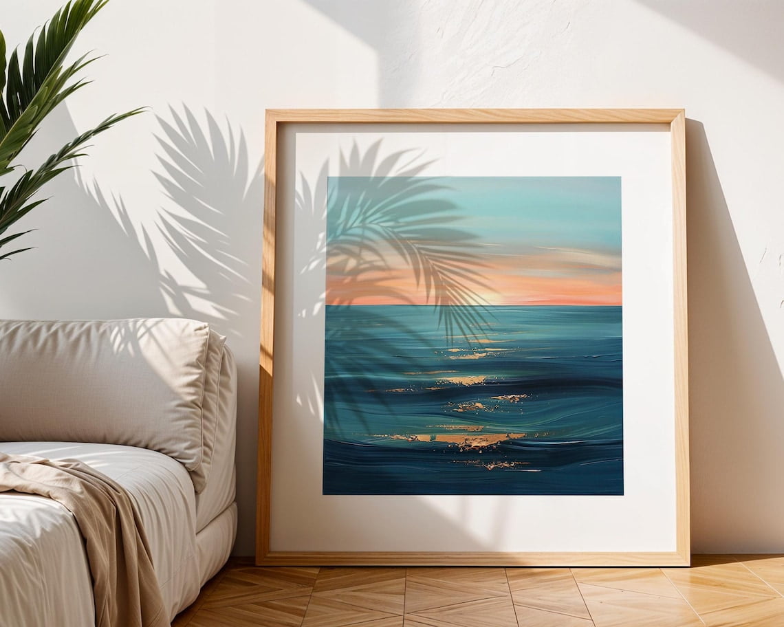 Coastal Wall Art, Ocean Waves Poster, Seascape, Poster, 12x18 UNFRAMED ...