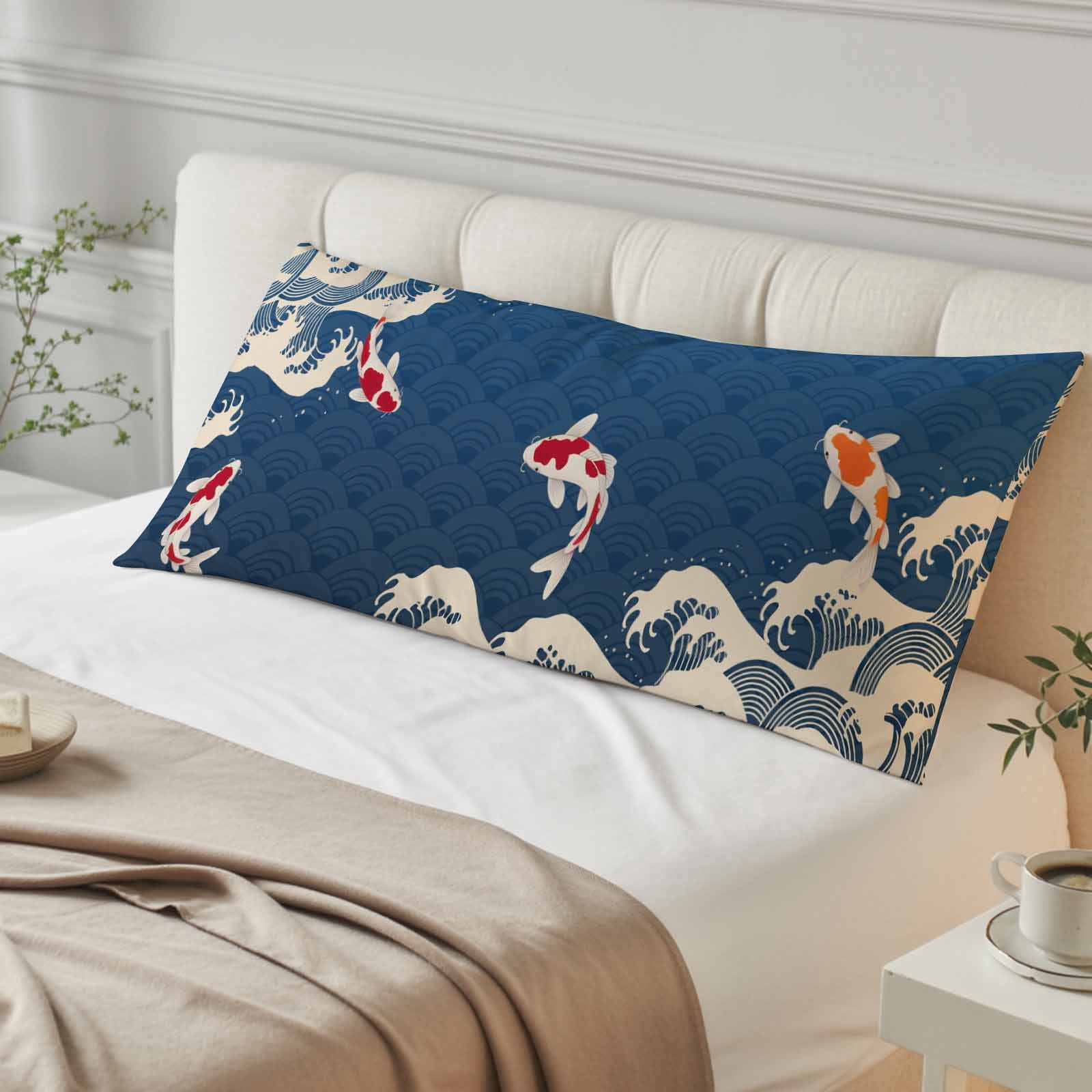 Coastal Wave Body Pillow Cover, Pillowcase Protectors with Zipper ...