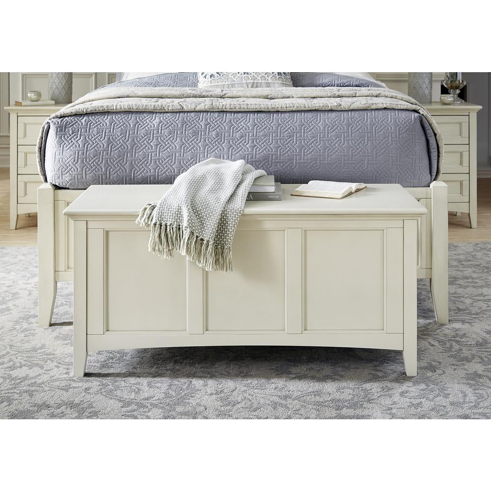 Coastal White Linen Storage Trunk, Belen Kox - Walmart.com