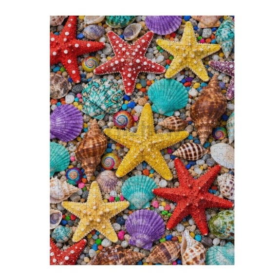 Coastal Wonders Wooden Jigsaw Puzzle 500 Piece Detailed Sea Life and ...