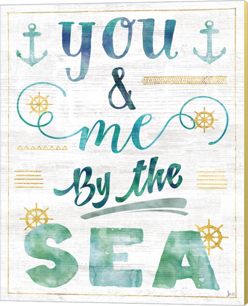 Coastal Words II on Wood by Jess Aiken, Canvas Wall Art, 16W x 20H ...