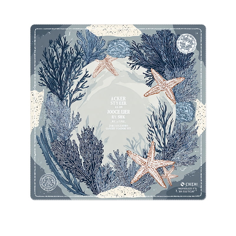 Coastal and nautical themed mahjong table mat - Walmart.com
