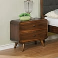 Coaster Furniture Dark Walnut Nightstand 205132-CO - Walmart.com