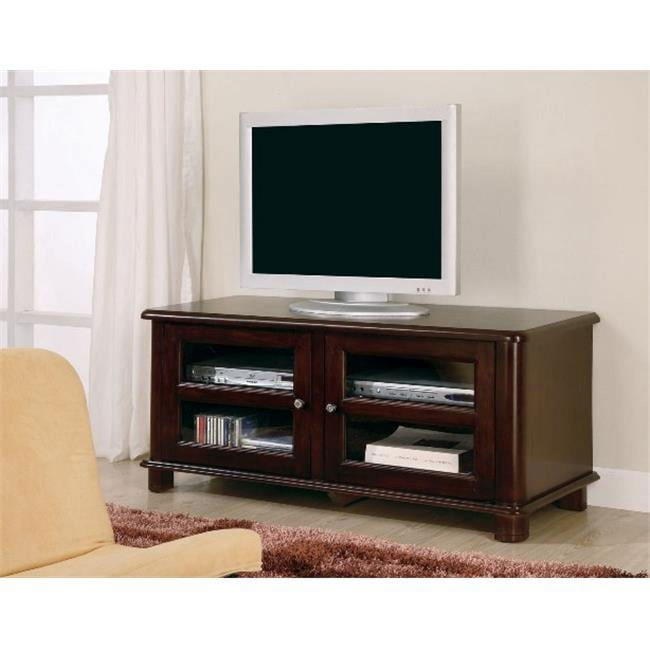 Coaster 700610 TV Stands Transitional Media Console with Doors and ...