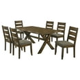 Alston 7-piece Rectangular Dining Table Set Knotty Nutmeg - Walmart.com