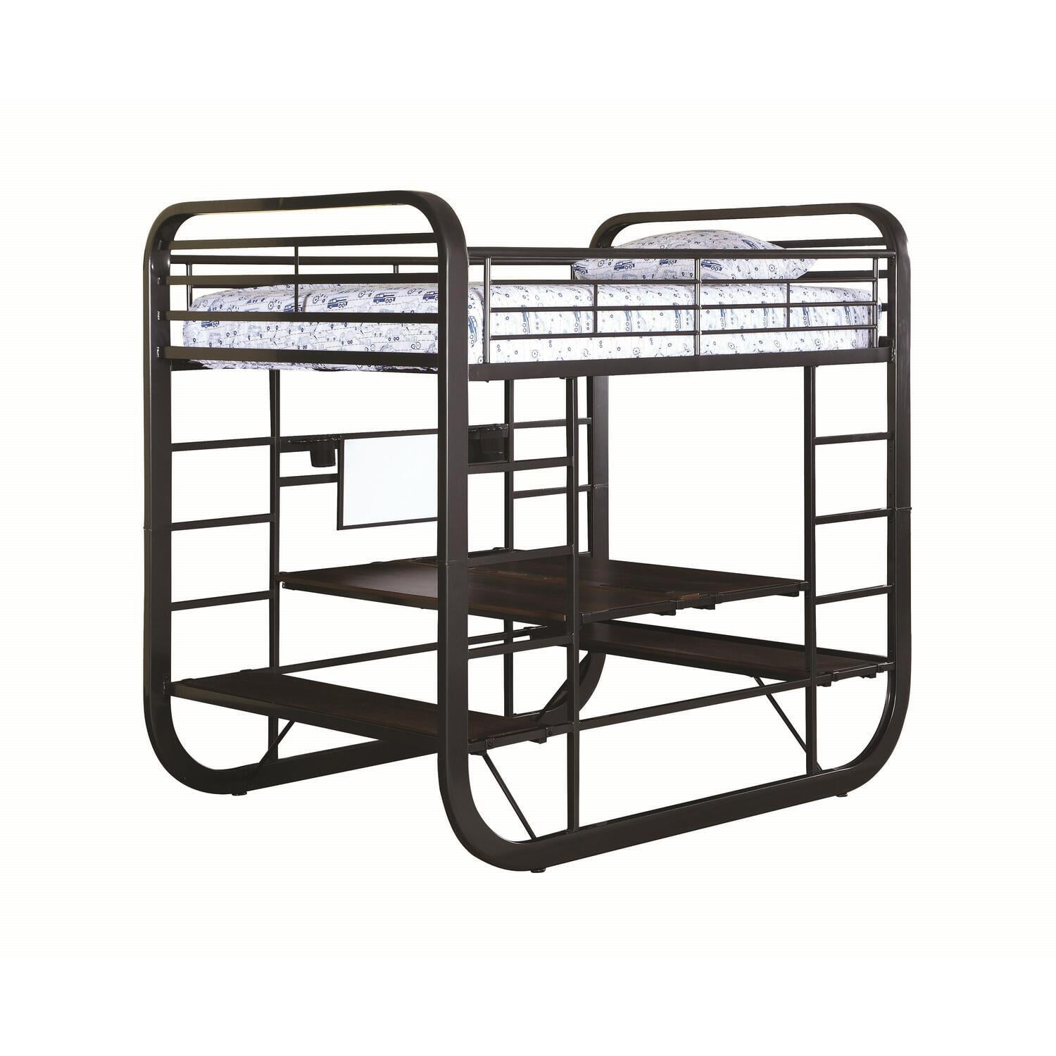 Coaster Archer Full over Full Workstation Loft Bunk Bed Chestnut and ...