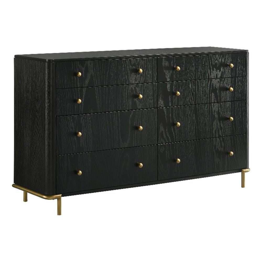 Coaster Arini Coastal 8-drawer Wood Bedroom Dresser in Black - Walmart.com