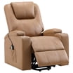 Armstrong Upholstered Power Lift Massage Recliner Wine - Walmart.com