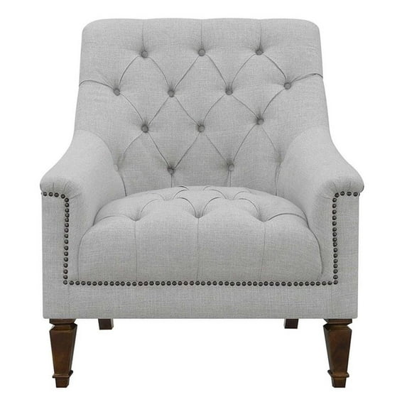 Coaster Avonlea Transitional Fabric Sloped Arm Upholstered Accent Chair ...