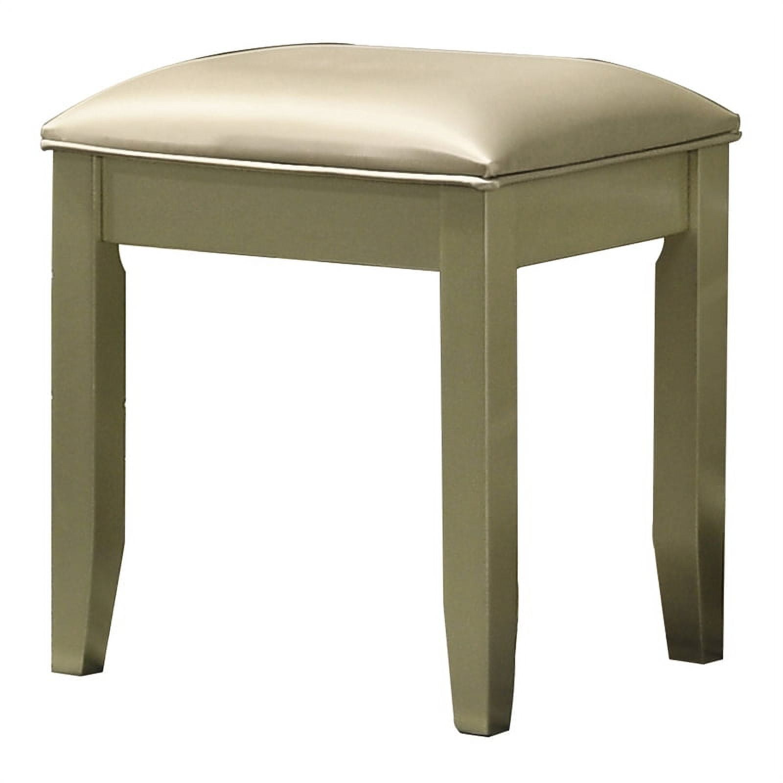 Coaster Beaumont Upholstered Wood Vanity Stool Champagne Gold - Walmart.com