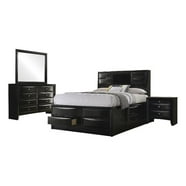 King Size 3pc Contemporary Bedroom Set with Storage Bed, Chest ...