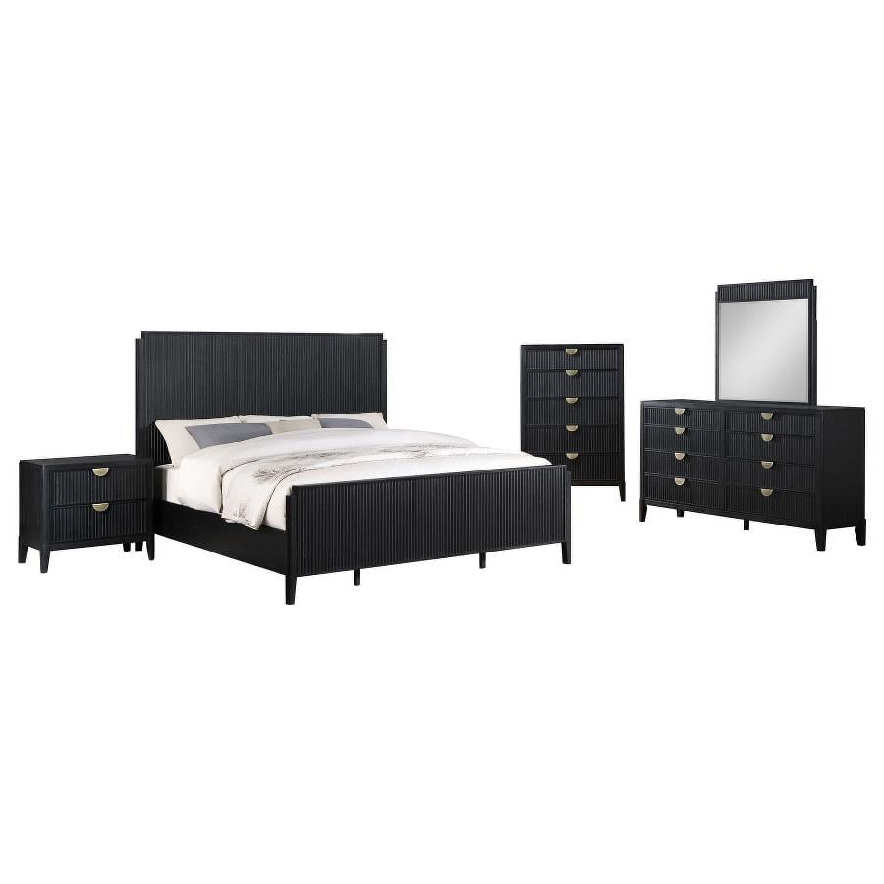 Coaster Brookmead 5-piece Wood California King Bedroom Set Black and ...