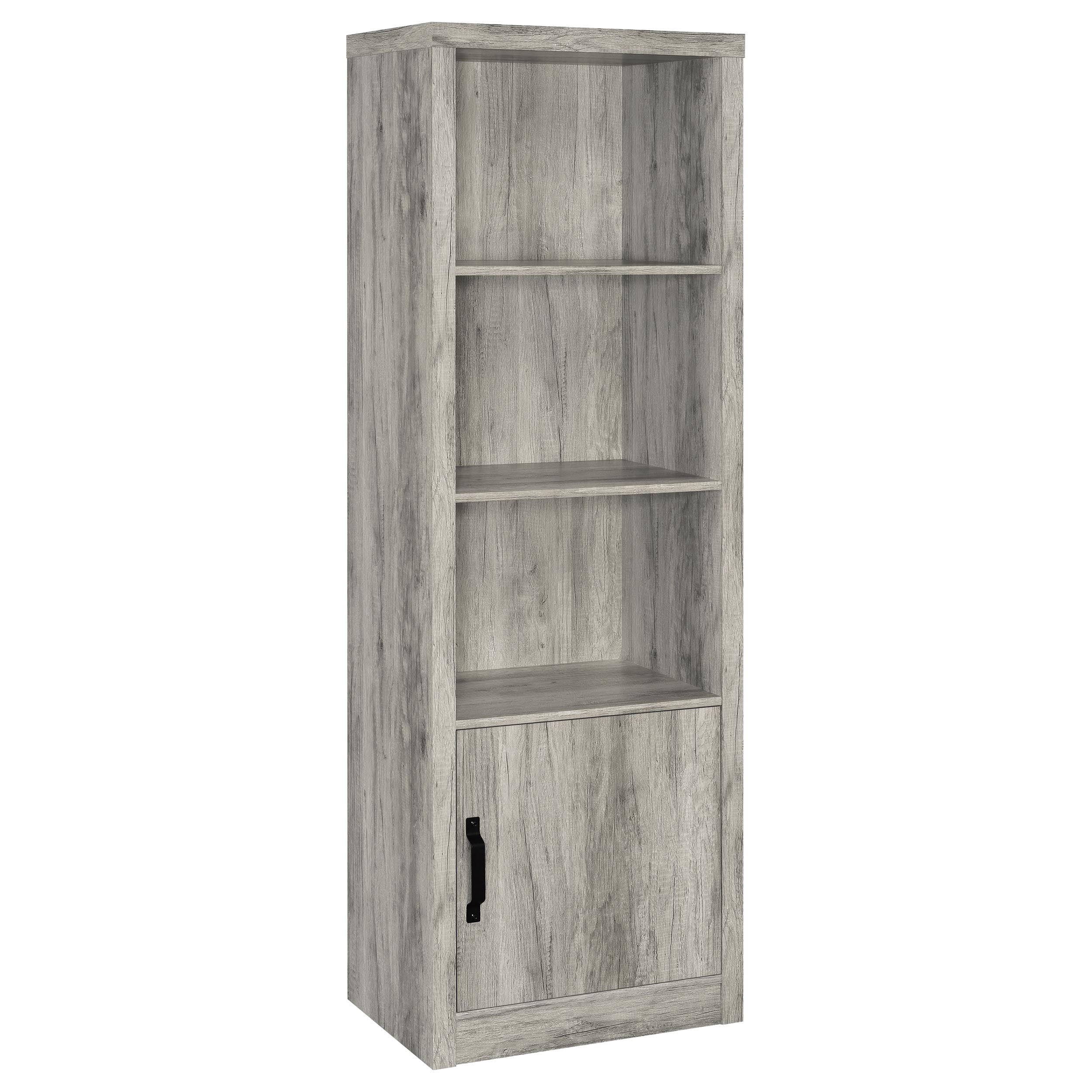 Burke 3-shelf Engineered Wood Media Tower Grey Driftwood - Walmart.com