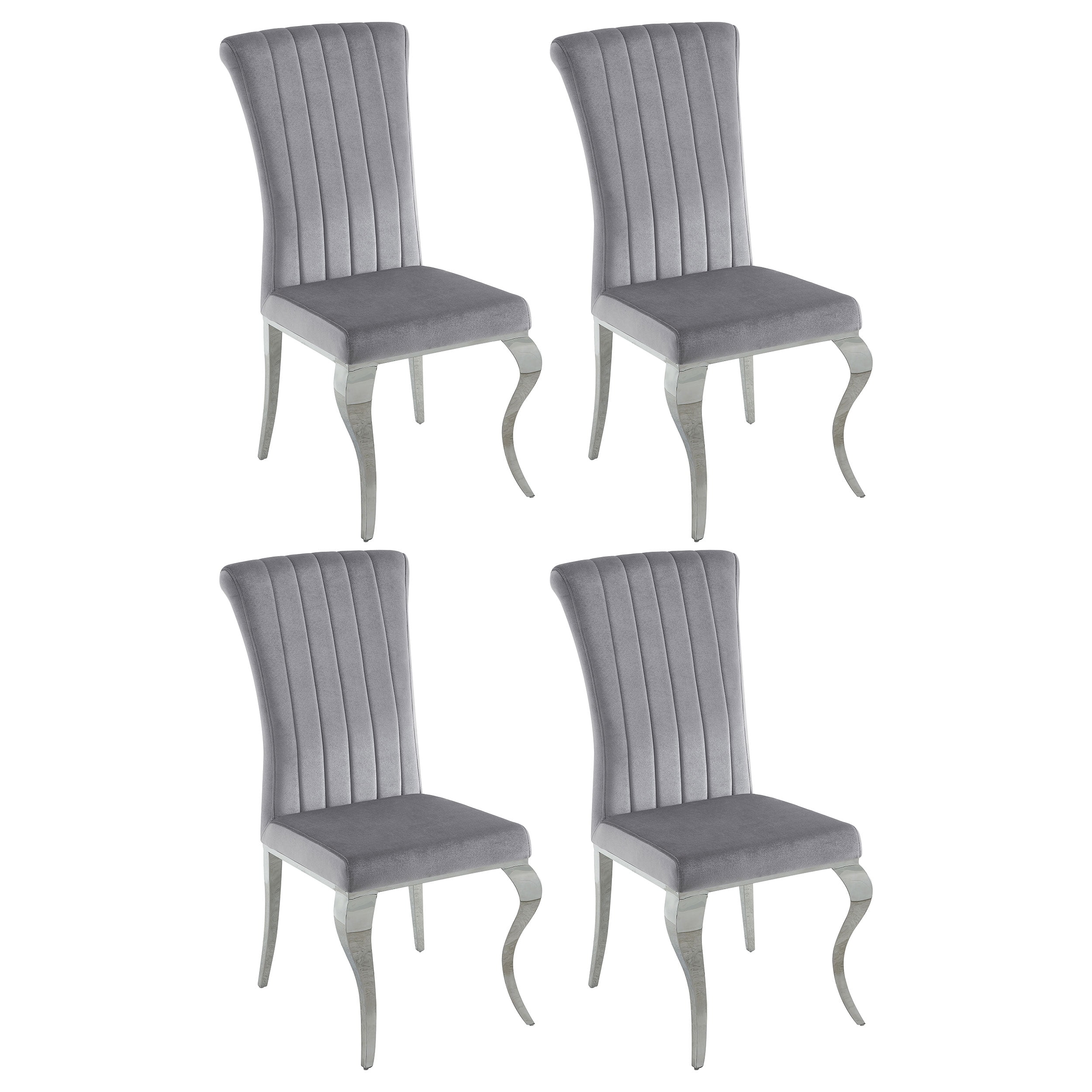 Coaster Carlone 4-Piece Grey Dining Side Chairs Set - Walmart.com
