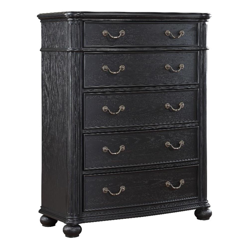 Coaster Celina 5-drawer Wood Rectangular Bedroom Chest in Black ...