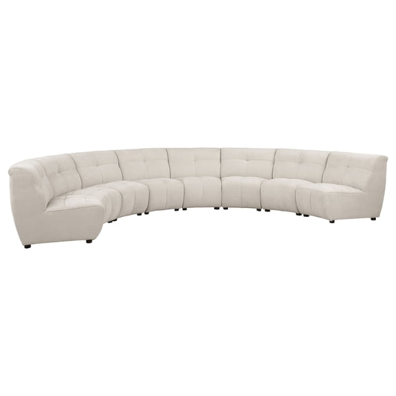 Charlotte 8-piece Upholstered Modular Sectional Sofa Ivory - Walmart.com