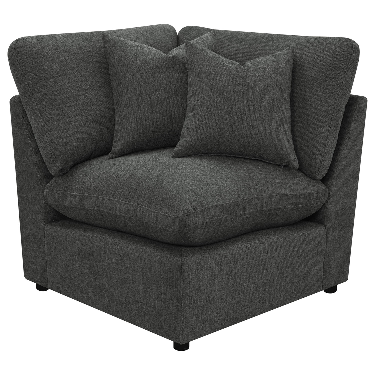 Coaster Collins Modular Corner Chair Dark Grey - Walmart.com