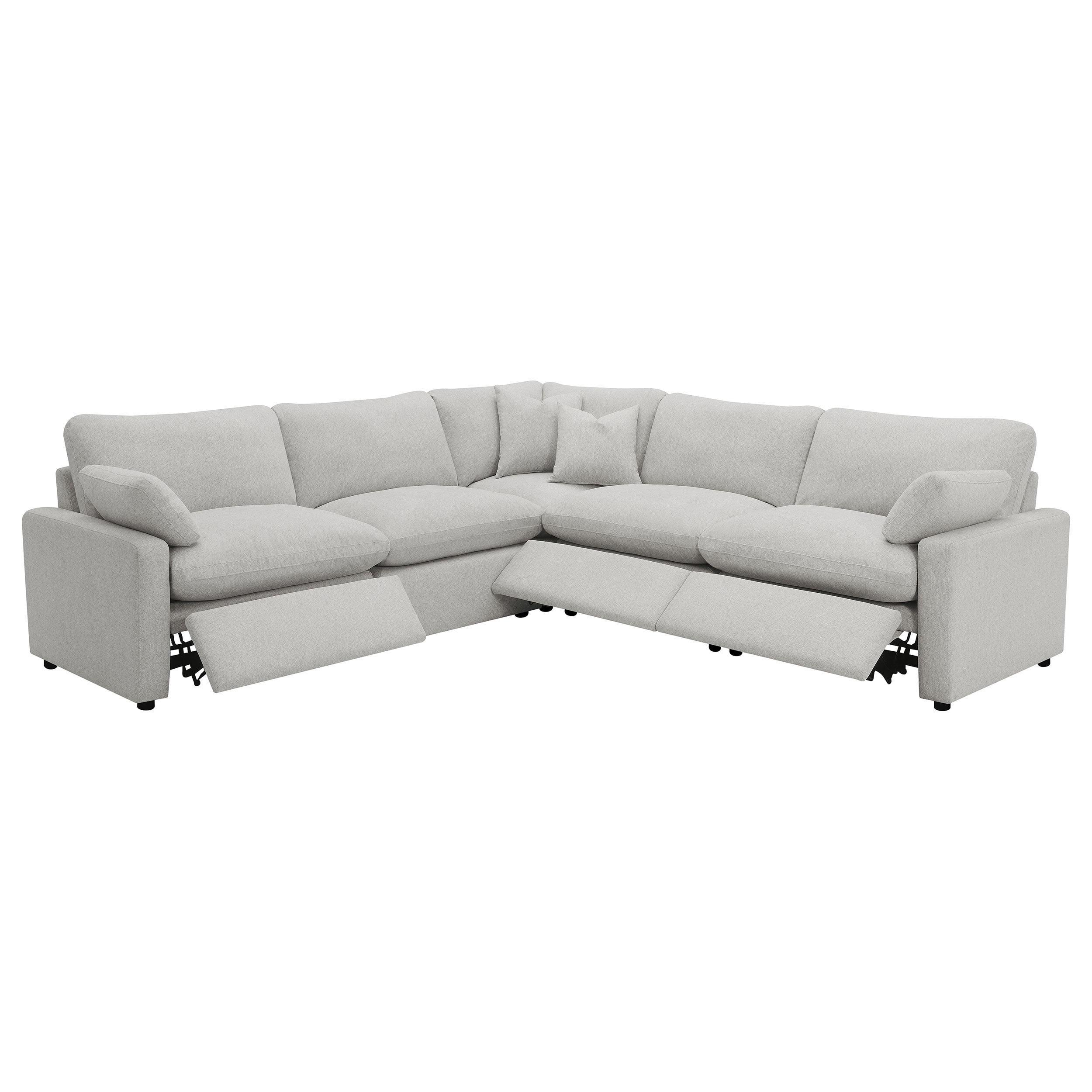 Collins 5-piece Modular Power Reclining Sectional Grey - Walmart.com