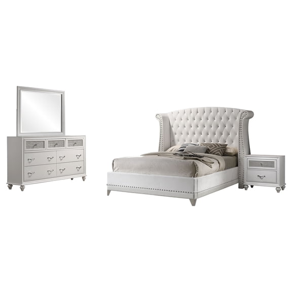 Barzini 5-piece Queen Bedroom Set White - Walmart.com