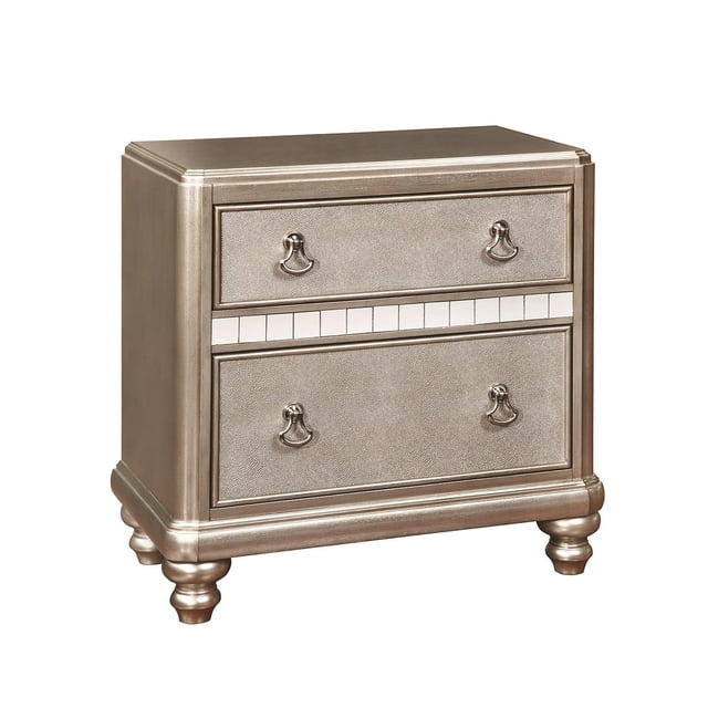 Coaster Company Bling Game Nightstand, Platinum - Walmart.com