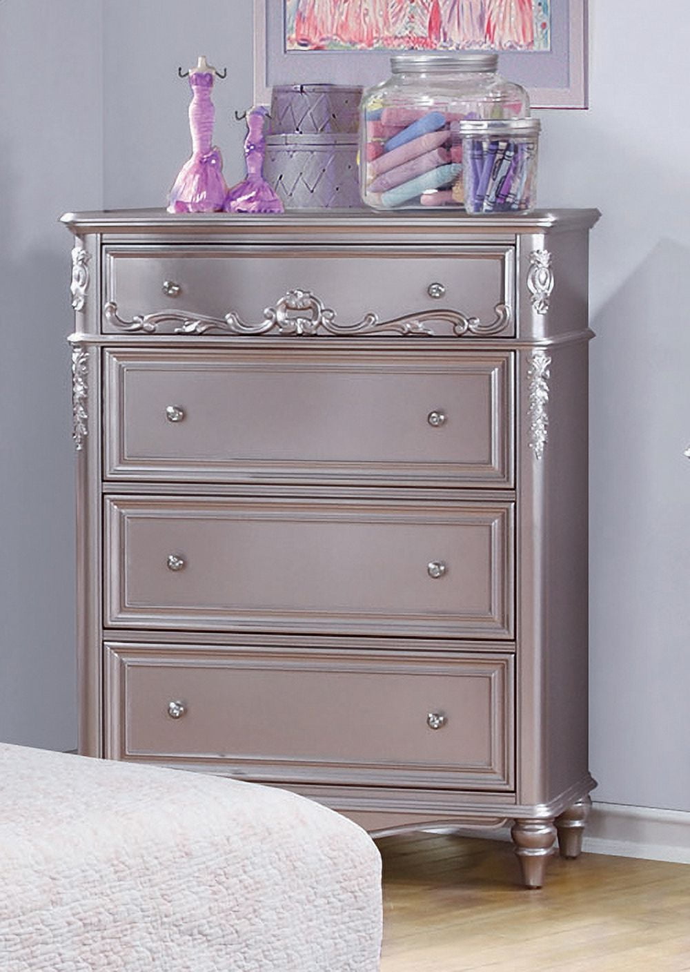 Coaster Company Caroline Chest, Metallic Lilac - Walmart.com