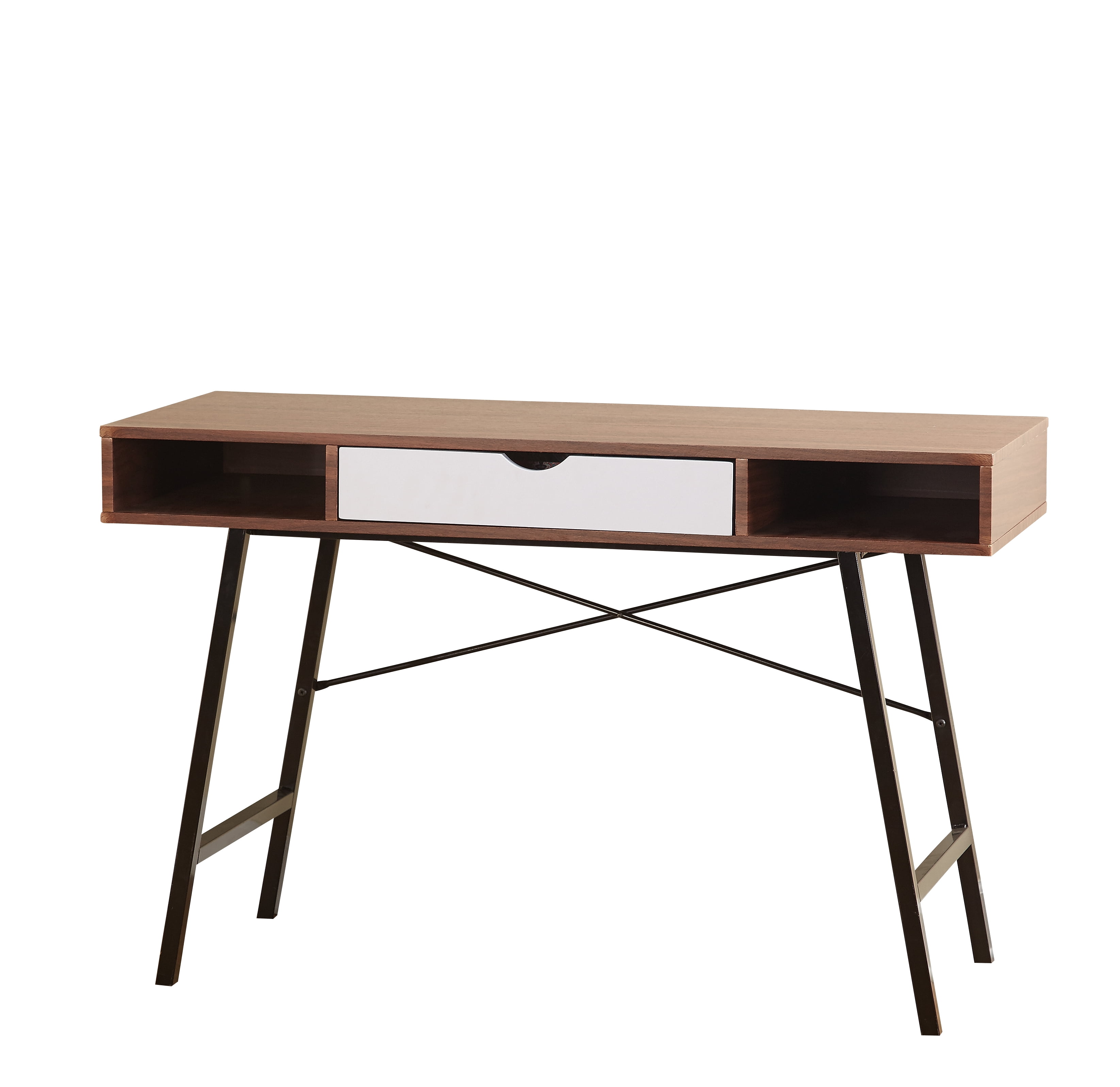 Coaster Company Edison Writing Laptop Desk with Storage and Metal Legs ...