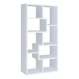 Coaster Company White Interlocking Bookshelves with 8 Compartments for ...