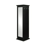 Coaster Company Swivel Accent Cabinet with Cork Board and Mirror, Black ...