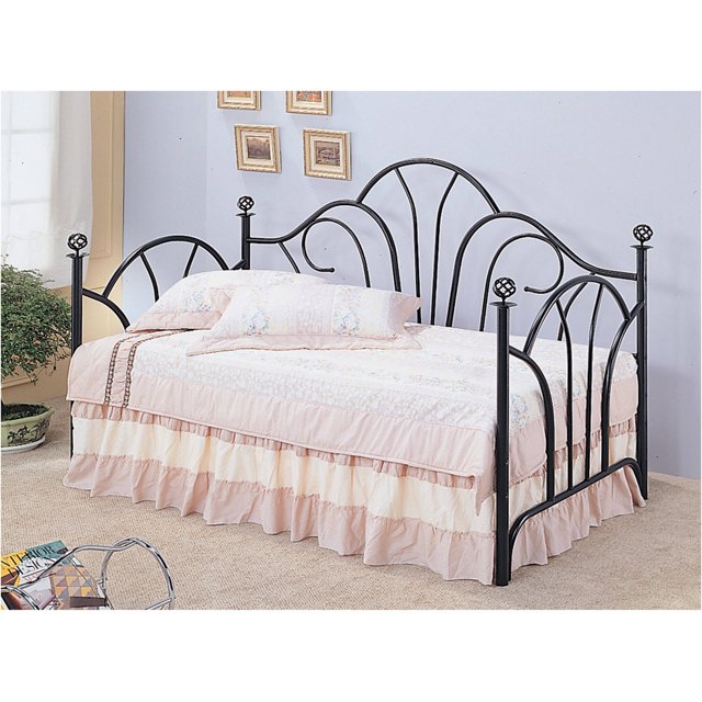 Coaster Traditional Metal Daybed With Black Finish 2613 - Walmart.com