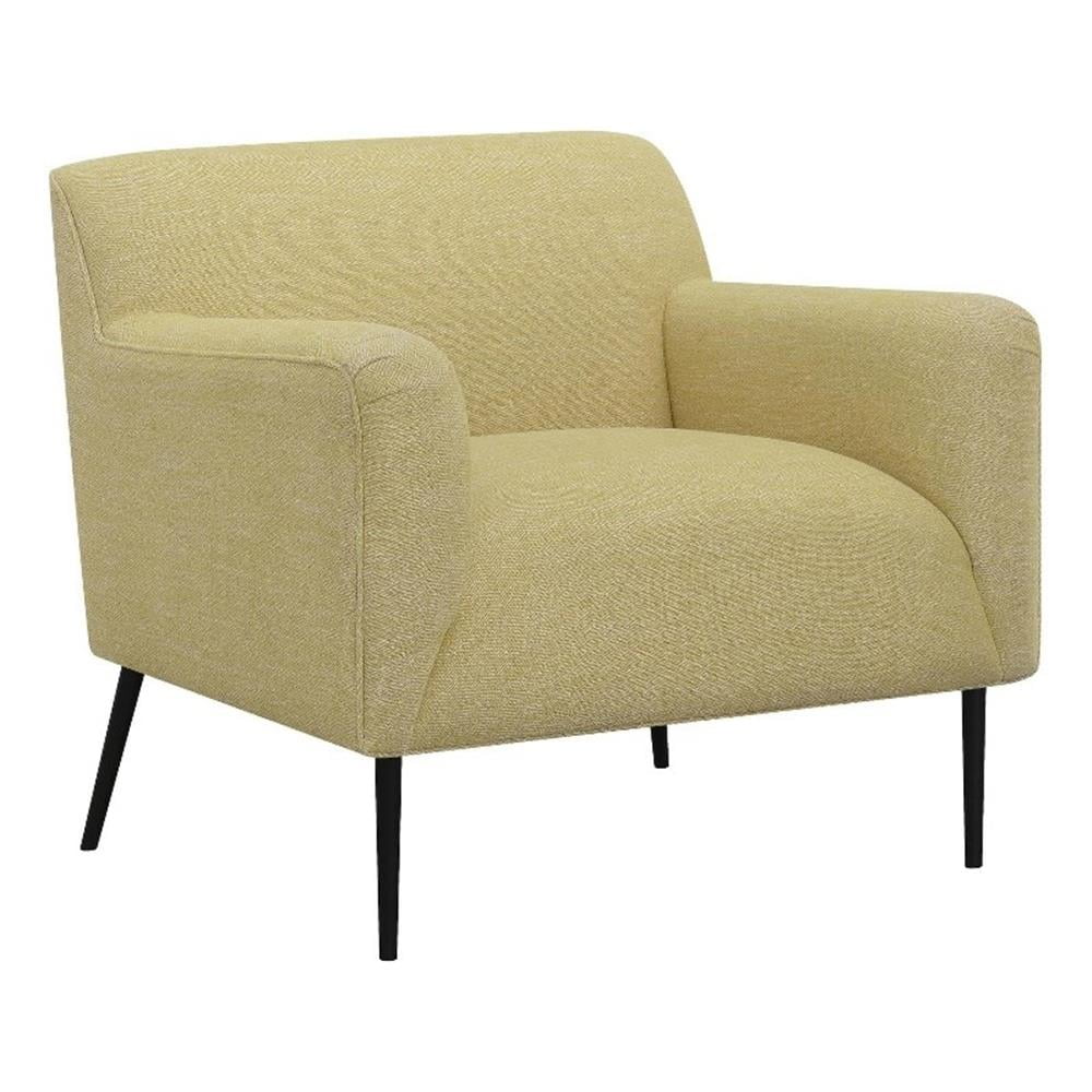 Darlene Upholstered Track Arms Accent Chair Lemon - Walmart.com
