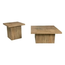 Radley Mid-Century Modern 3-Piece Living Room Table Set with Coffee ...