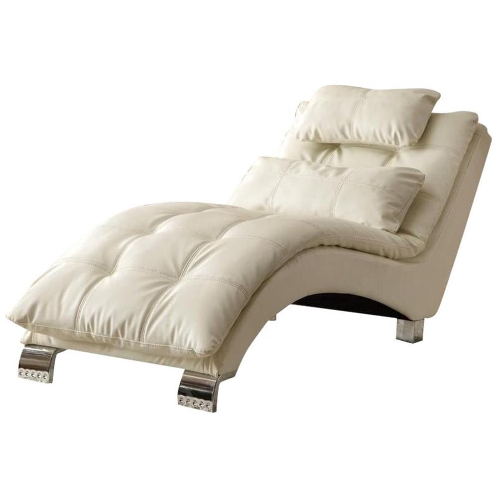 Dilleston Upholstered Chaise White - Walmart.com
