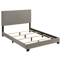 Dorian Fabric Upholstered California King Panel Bed Taupe - Walmart.com