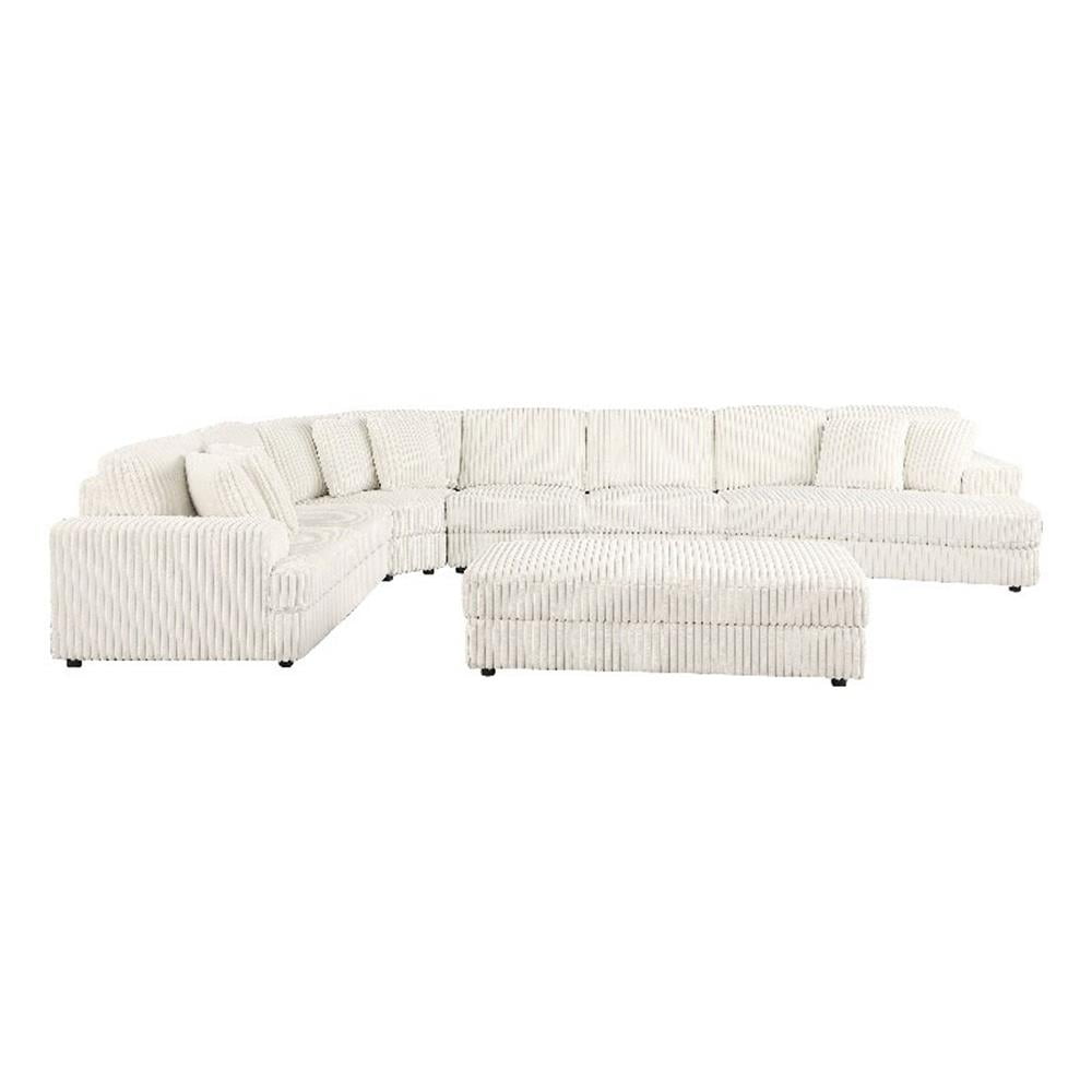 Coaster Emberson 5-Piece Fabric Upholstered Modular Sectional Sofa in ...