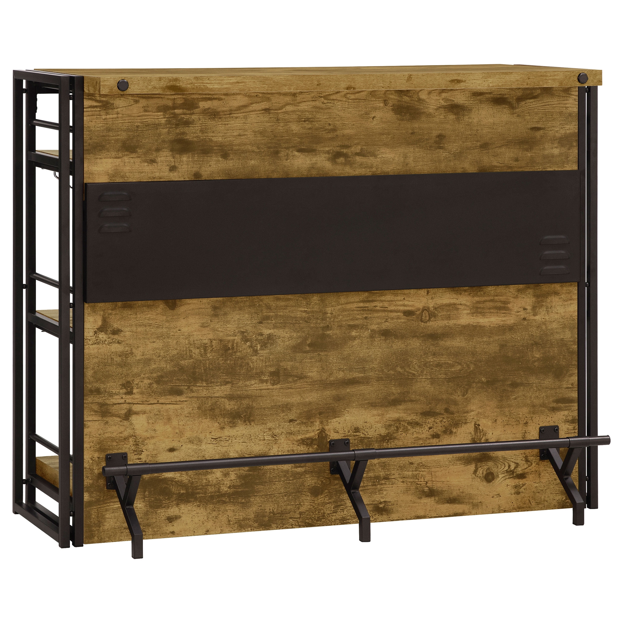 Renaldi Home Indoor Liquor Serving Storage Bar Unit with Wine Rack ...