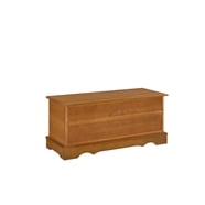 Coaster Oak Cedar Chest with Lock, Solid Wood Storage, Includes Key ...