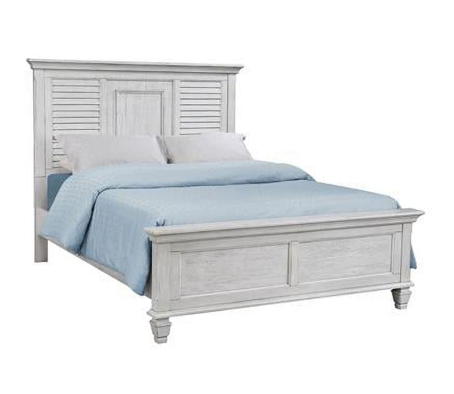 Coaster Franco Farmhouse Wood Panel Bed with Turned Leg Distressed ...