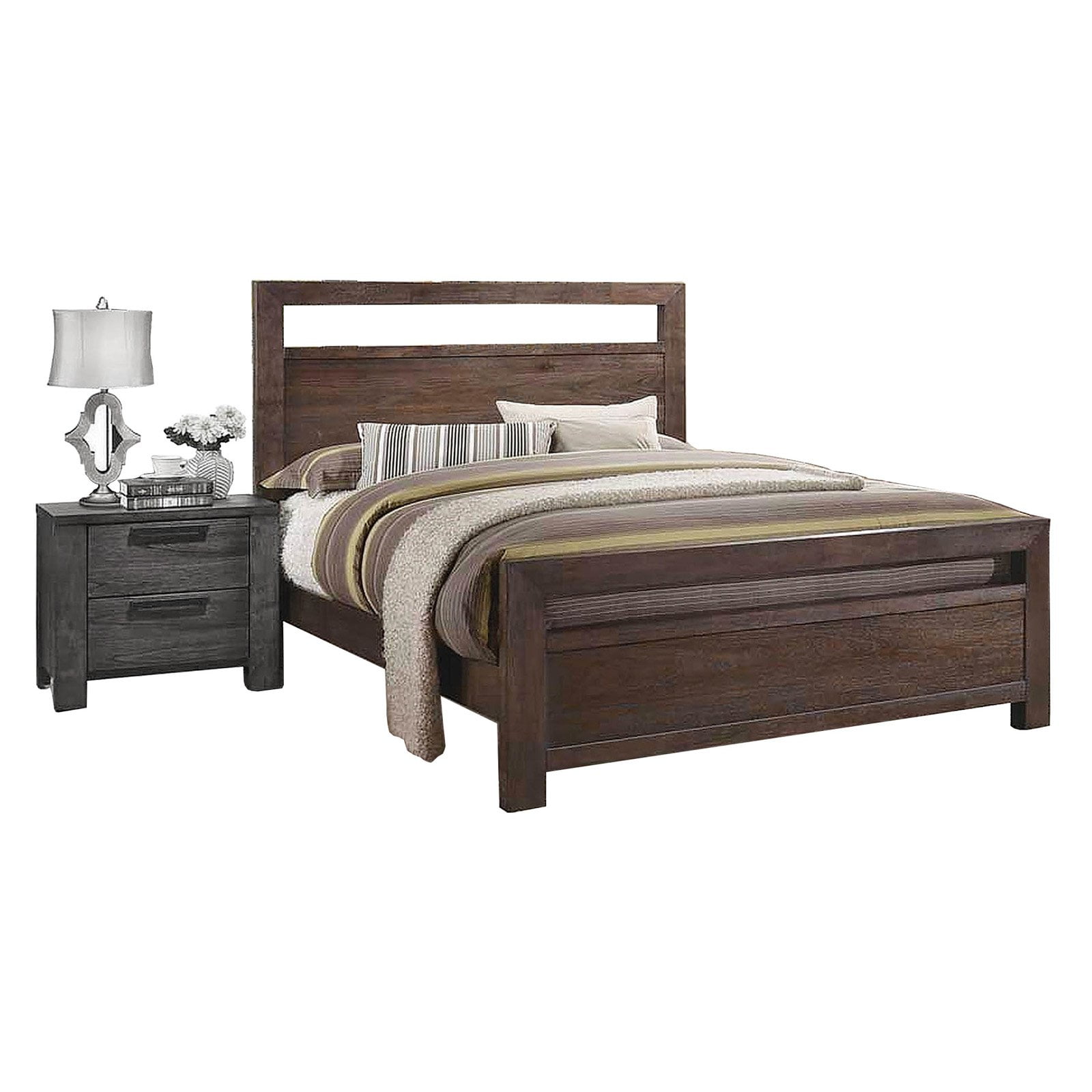 Caila Queen Bed Rustic Ale - Walmart.com