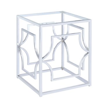 Starlight Chrome Pedestal Dining Table Base for Round Glass Top ...