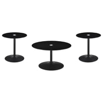 Steve Silver Company Ralston 3-Piece Occasional Set, Caramel and Ebony ...