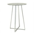 Coaster Glass Top Pub Table in Chrome - Walmart.com