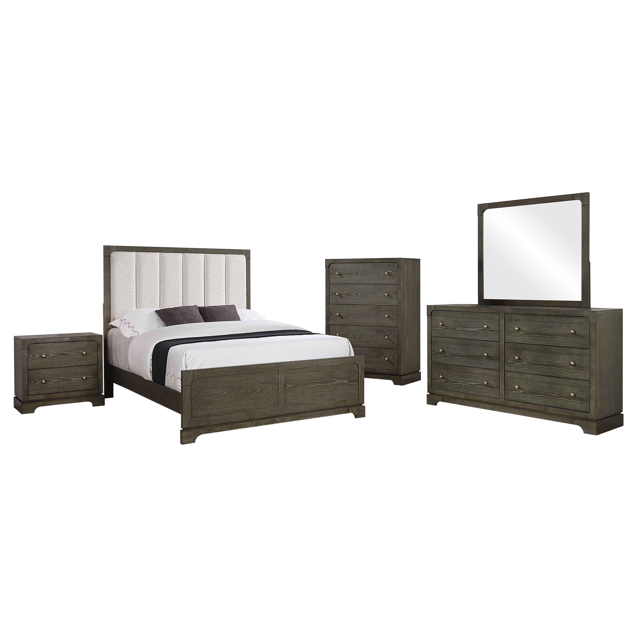 Gran Park 5-piece Queen Bedroom Set Dark Cocoa - Walmart.com