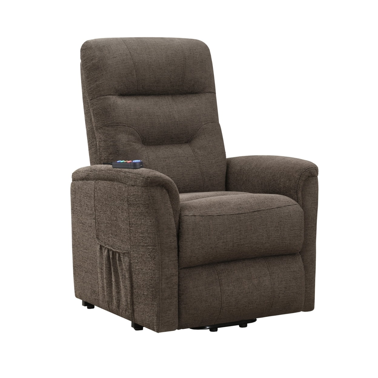 Henrietta Power Lift Recliner with Storage Pocket Brown - Walmart.com