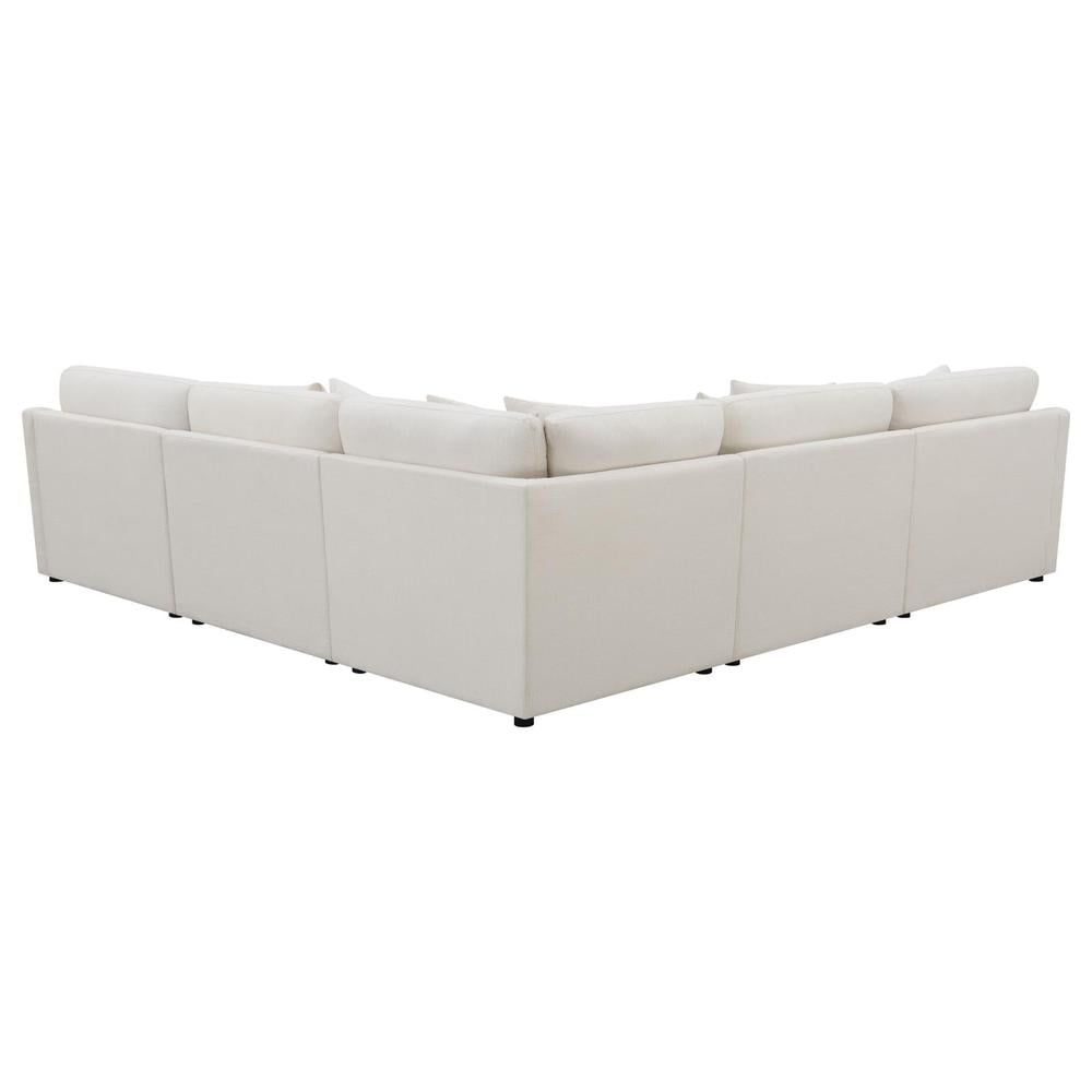 Coaster Hobson 6-piece Fabric Upholstered Modular Sectional Off White ...