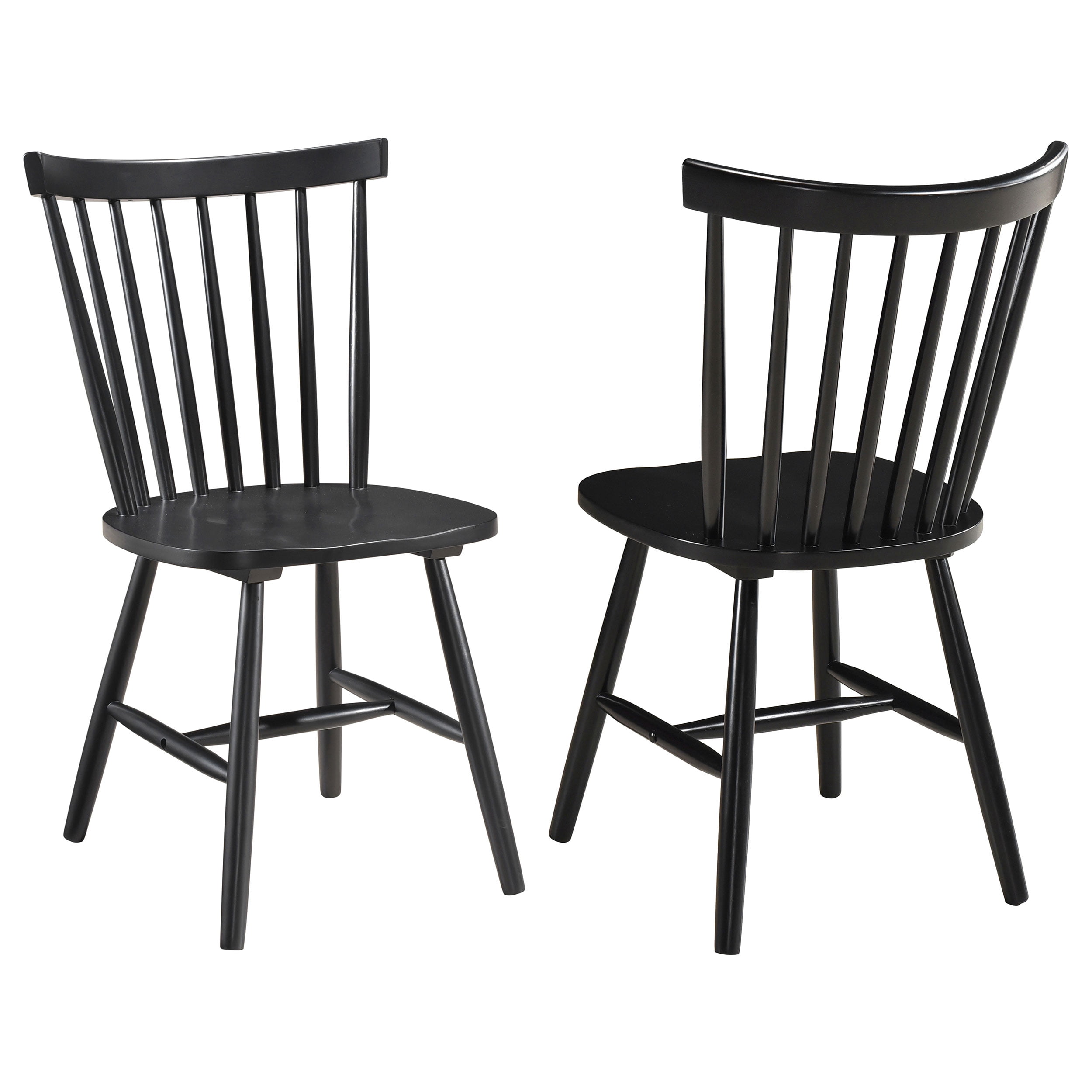 Hollyoak Windsor Wood Dining Side Chair Black (Set of 2) - Walmart.com