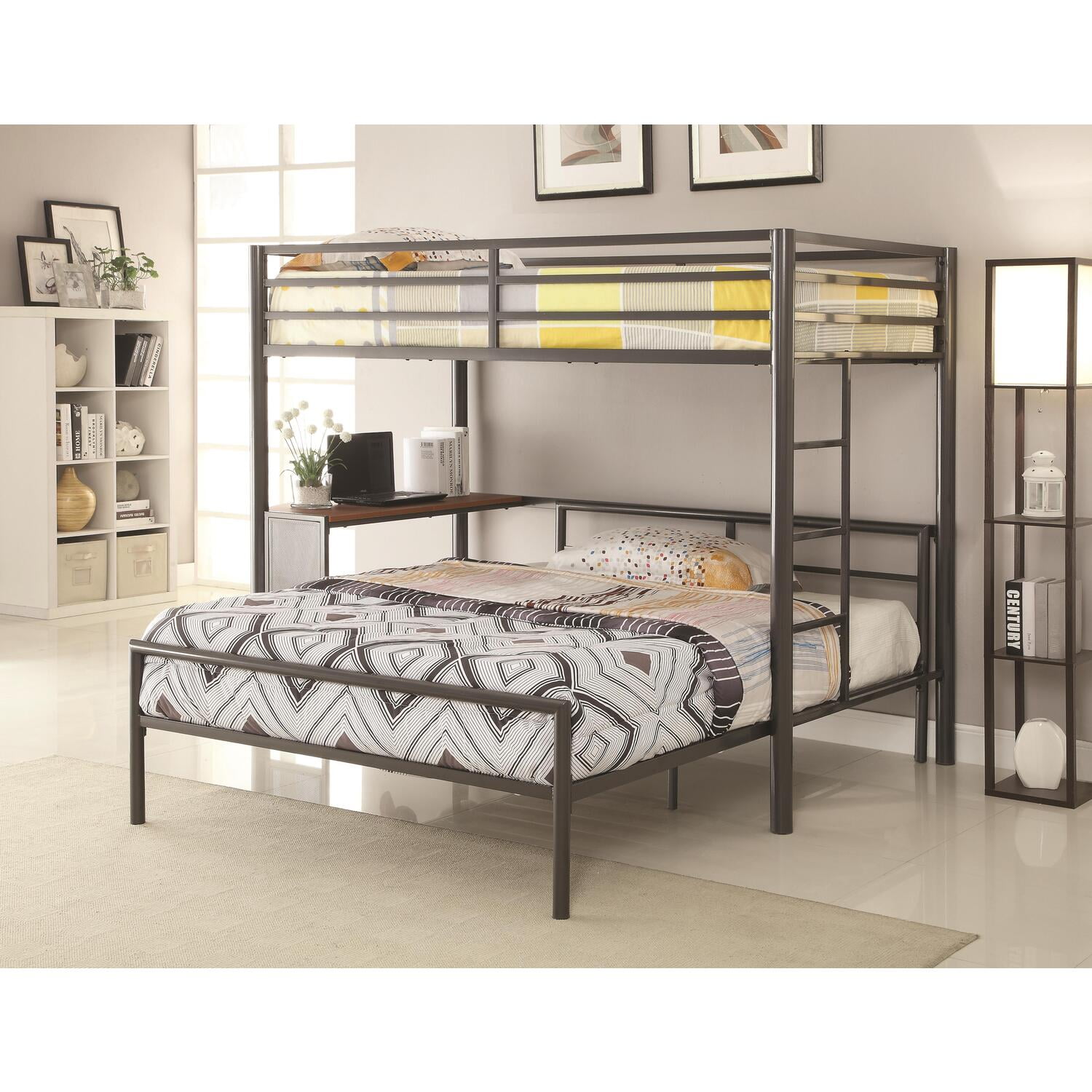 Coaster Home Coaster Twin-over-Full Workstation Loft Bed - Walmart.com