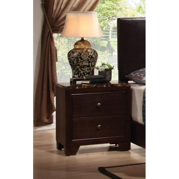 Coaster Home Furnishings 200422 Casual Contemporary Nightstand, Walnut ...